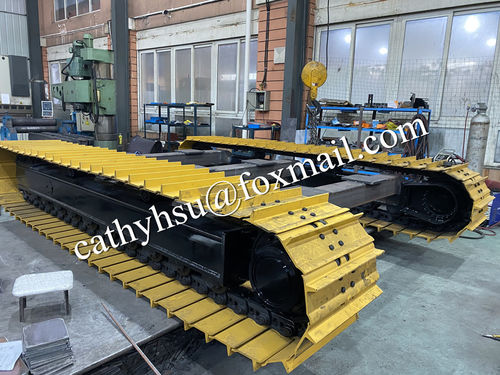 13 ton steel crawler undercarriage with dozer type track shoe