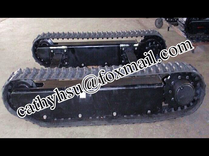 custom built crawler aerial lift rubber track undercarriage rubber ...