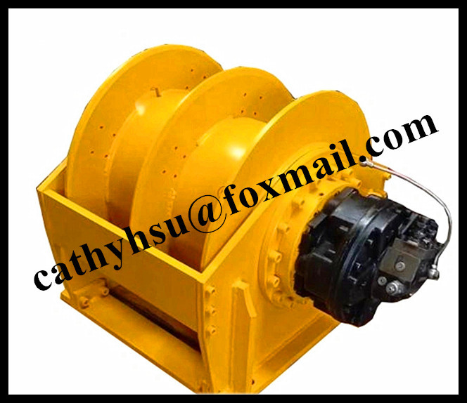 custom designed double drum hydraulic winch with pull force from 1- 100 ton