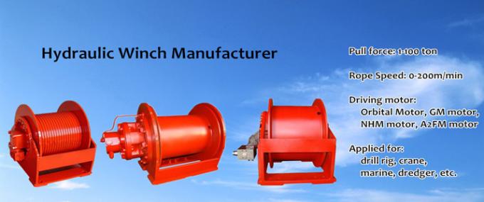 custom built high speed hydraulic winch / high power hydraulic winch
