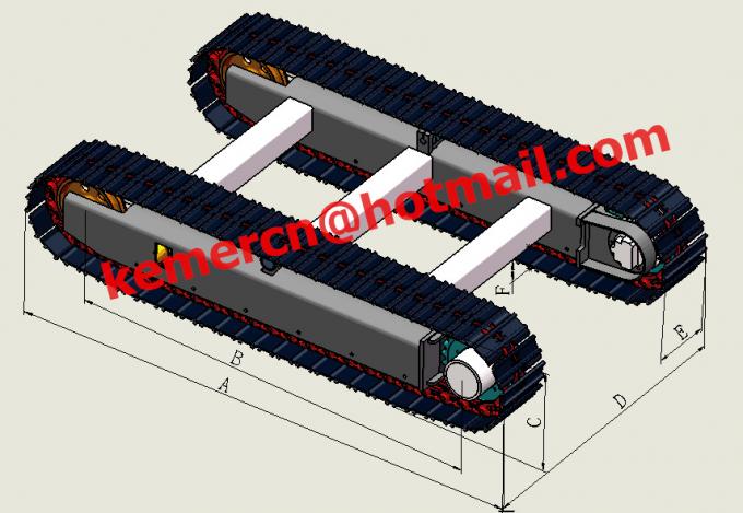 rubber track undercarriage (custom built rubber track system)